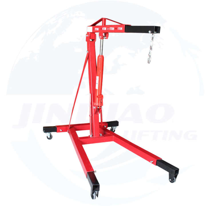 Portable Mini Crane Hydraulic 2 ton Engine Crane For Repairing Workshop ...