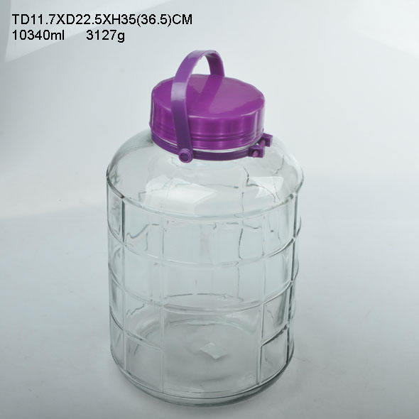 Glass Jar with Wide Neck – 10L, 15L, 20L for Food Storage, Freshness ...