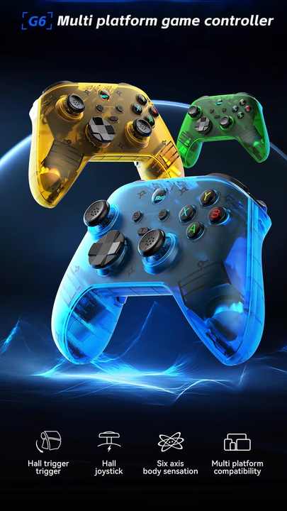 G6 BT Wireless Game Controller for Mobile, PC & Switch - Six-axis ...