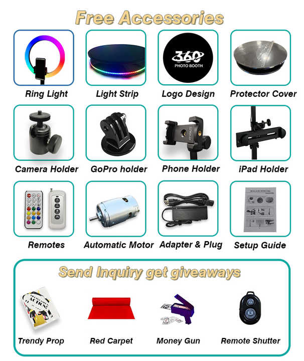 360 Photo Booth - Portable & Versatile Video Camera Booth