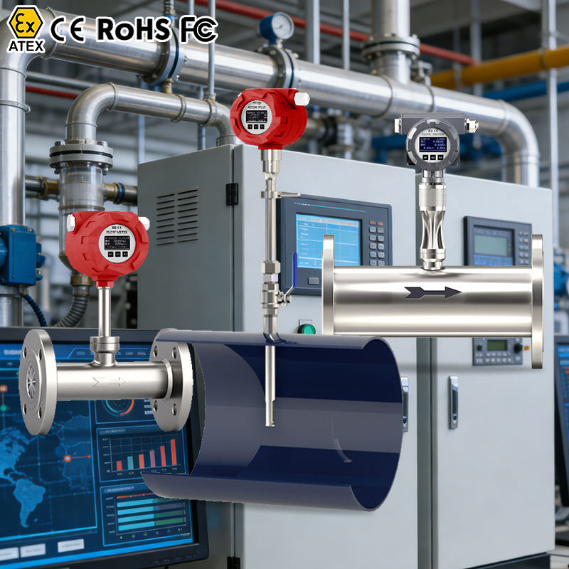 Natural Gas Flow Meter Thermal Flow Meter Universal Flow Meters Hot ...