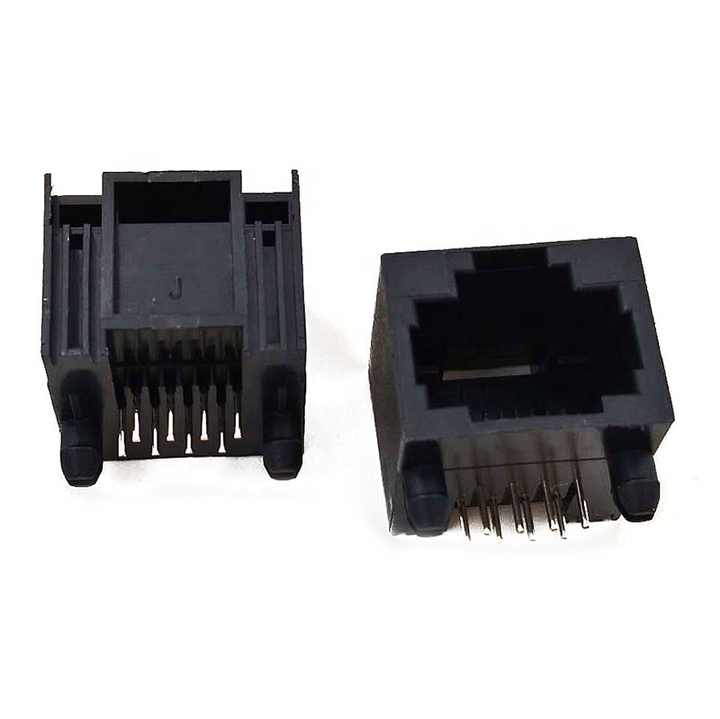Modular Jack RJ45 Connector - Female DIP 56 Right Angle
