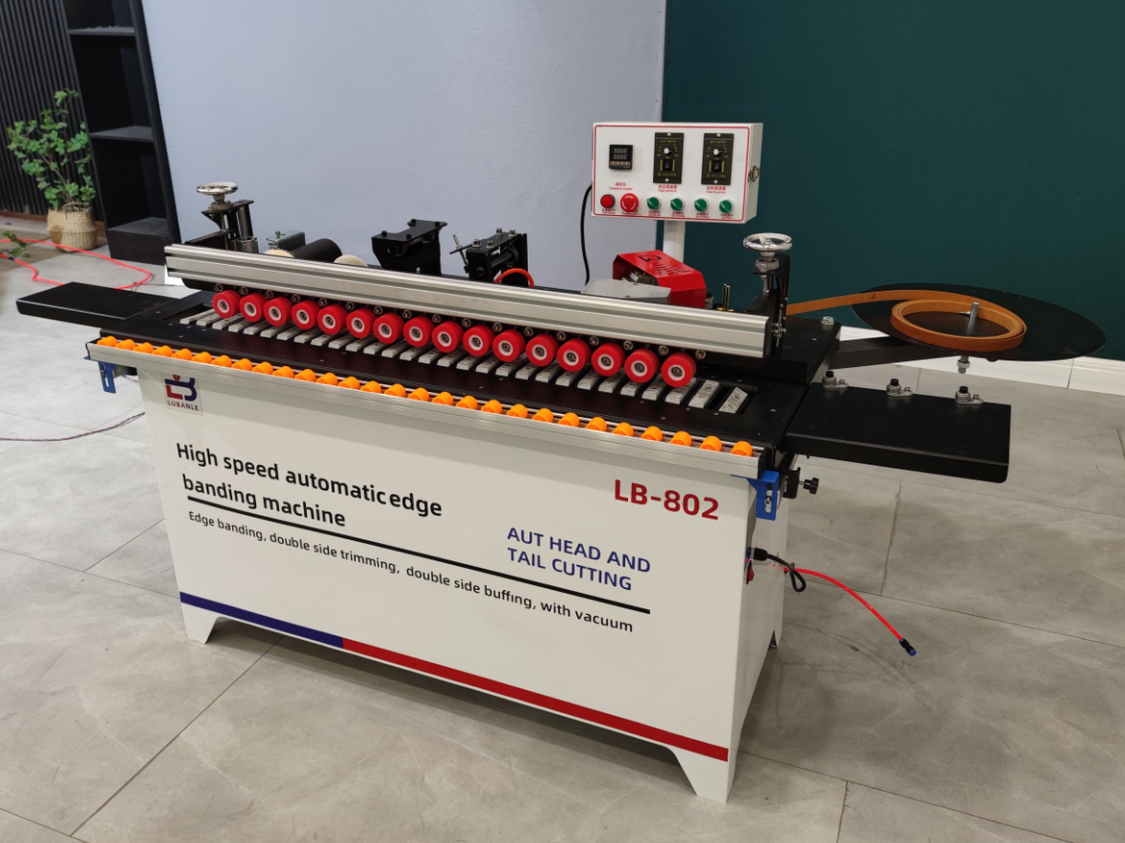 LB802 woodworking mini automatic PVC edge banding machine MDF panel ...