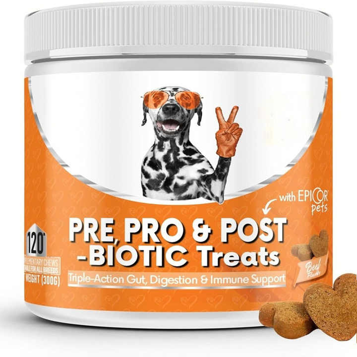 Chewable Tablets for Pet Skin Coat Allergy Immunity Support - for Dogs ...