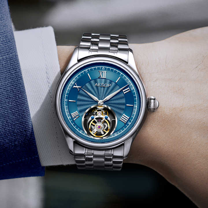 Aesop 2025 China Cheap Tourbillon Mechanical Watch Steel Band Strap ...