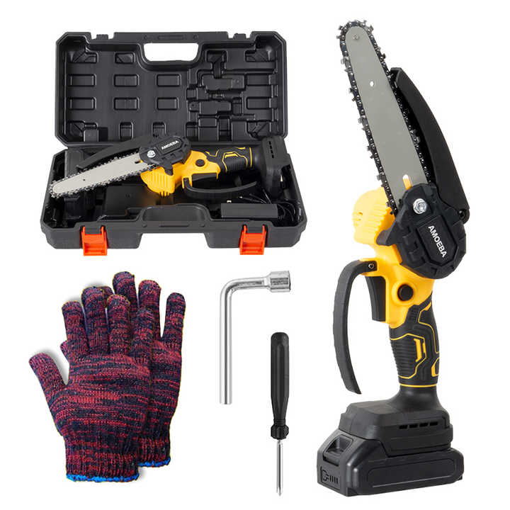Outdoor Wood Cutting Tool Chain Saw Machines Mini Chain Saws Battery ...