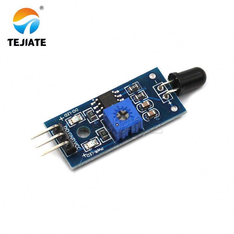 IR Infrared Fire Detector Flame Detection 3.3V-5V Sensor Base Plate ...