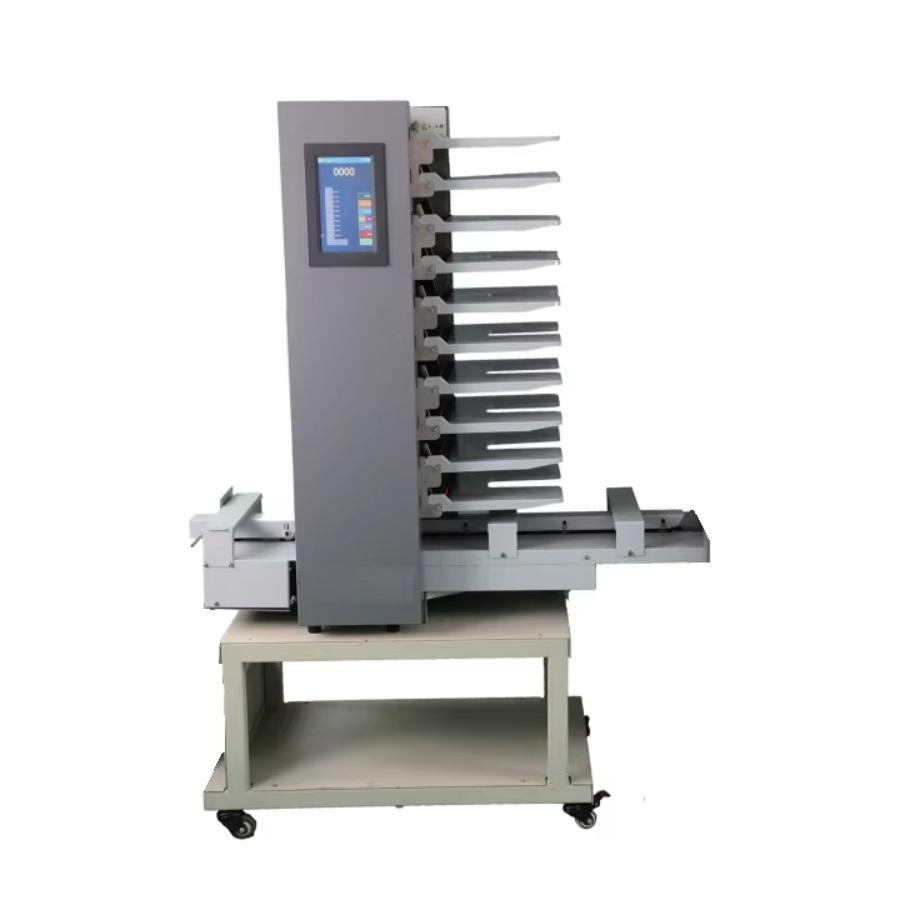 Automatic Paper Collator 12 Bins Air Suction Booklets Paper Collating ...