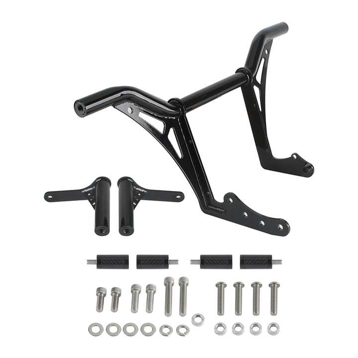 Motorcycle Crash Bar Front Engine Guard+Rear Saddlebag Guards Frame ...