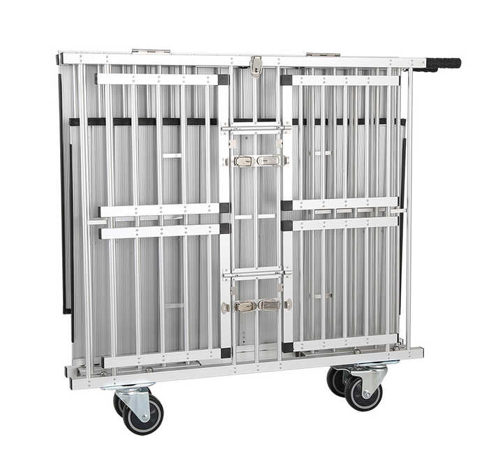 Outdoor Use Light-Weighted Dog Carrier Trolley 4 Wheels Pet Show Travel ...