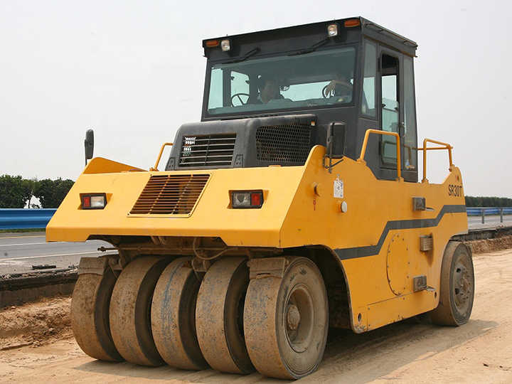 Real-Time Compaction Map PNEUMATIC TYRE ROAD ROLLER SR16MT Factory ...