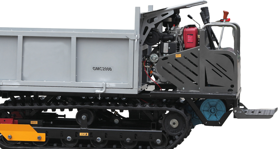 Heavy Duty 2 Ton Diesel Engine Electric Start Crawler Loader with ...