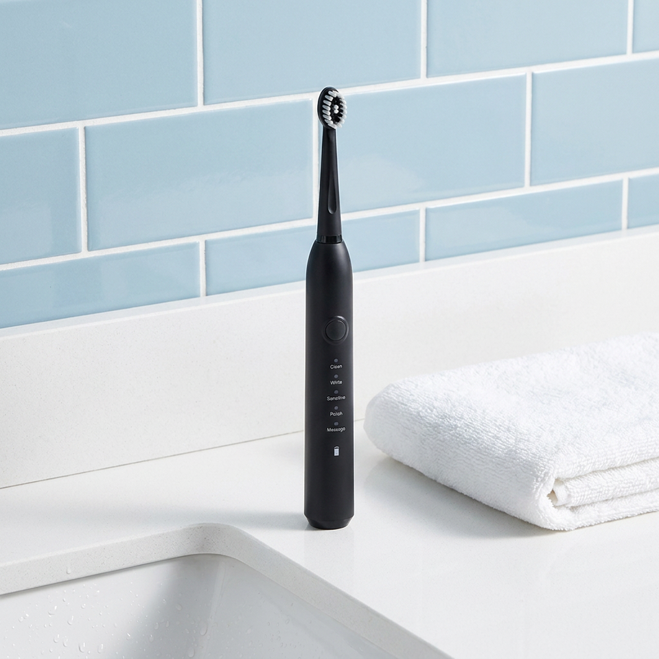 Rotating Electric Toothbrush for Adults 5 Modes Deep Clean Rechargeable ...
