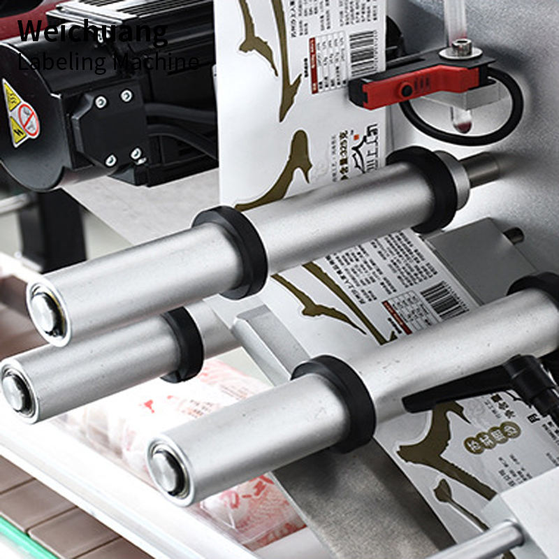 Automatic Flat Pouch Label Applicator Machine Eco Friendly Food Safe ...