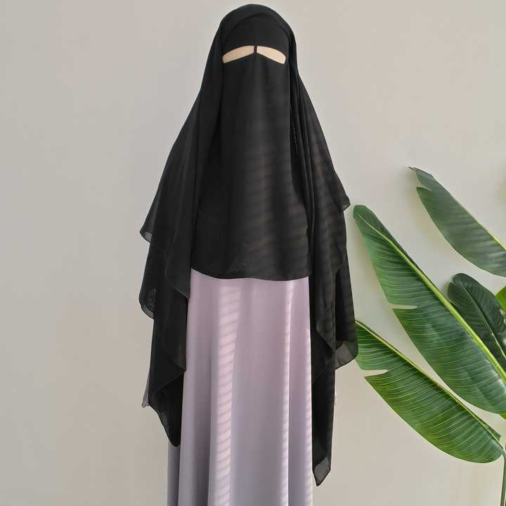 Three Layer Chiffon Niqab Hijab Face Cover New Breathable Eid ...