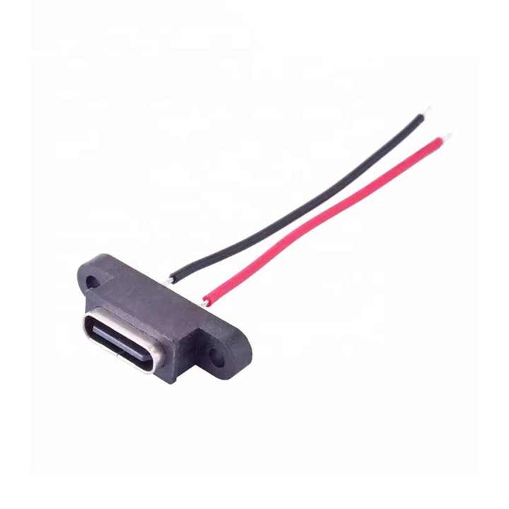 Usb Type C Waterproof Connector Welding Wire High Current Fast Charging ...