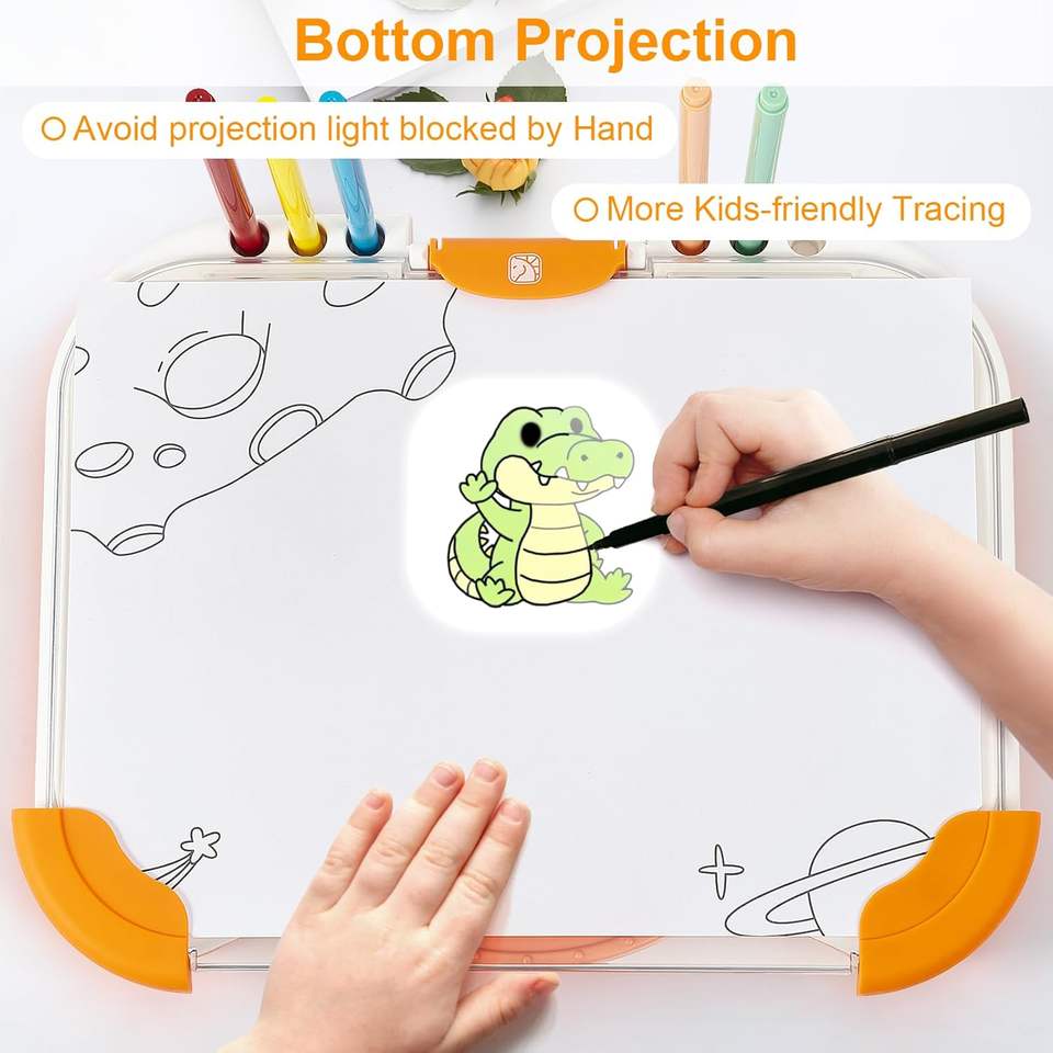 Kids Drawing Projector Light-up Tracing Pad Toys Sketching Painting ...