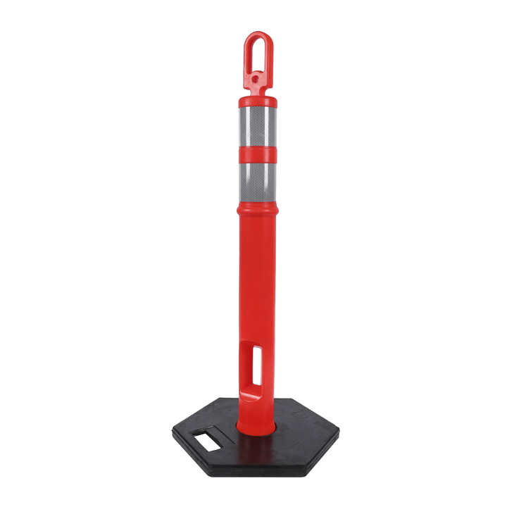 HDPE Reflective Water-Filled Warning Bollard Column PE Delineator Pole ...
