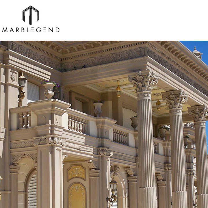 Exterior Stone Entablature - Portugal Limestone Cladding