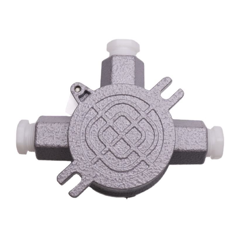 Aluminum Ex-Proof Circular Junction Box IP65 Protection Level Golden ...