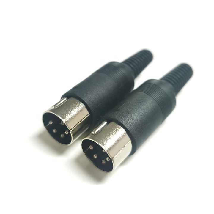 5 Pin DIN Male Plug Connector - Premium Audio & Video