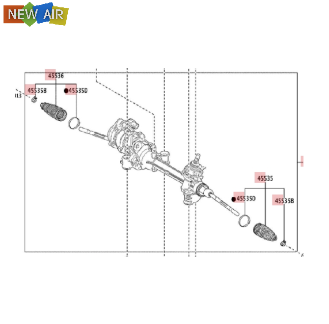 Power Steering Rack for Toyota RAV4 2018- 44250-42190| Alibaba.com