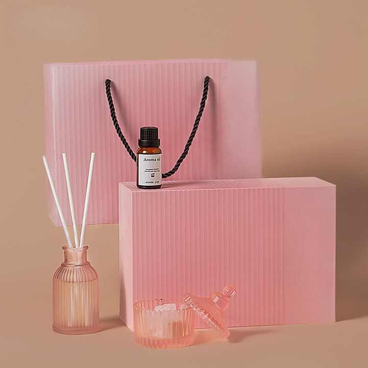 Custom Pink Gift Valentine's Day Diffuser Gift Box Wholesale Essential ...