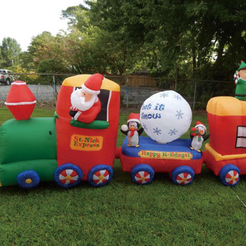 Cartoon Inflatable Train Model Popular Giant Inflatable Train Mascot ...