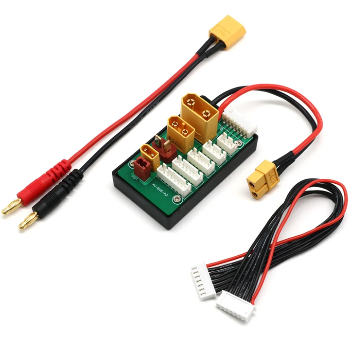 XT30 XT60 XT90 JST T Connector Lipo Battery Charger 2-6S Parallel ...