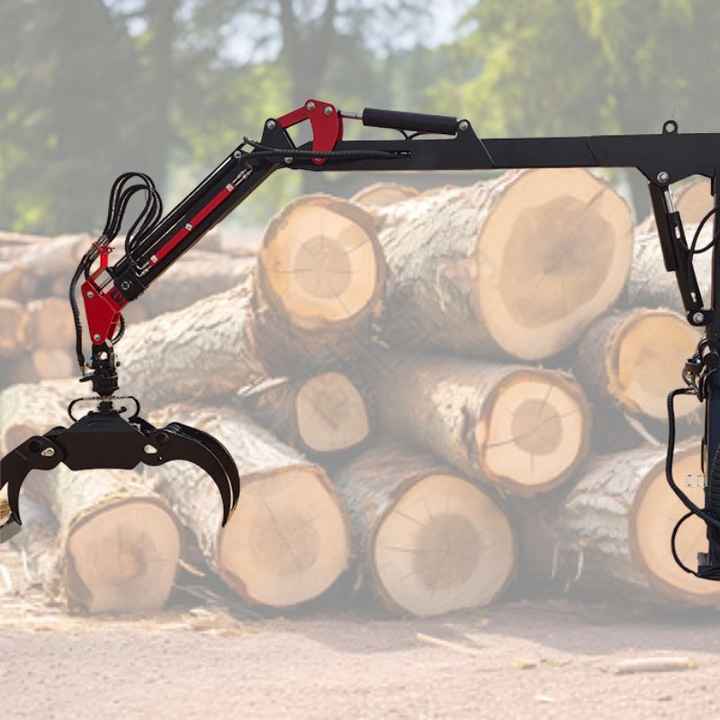 Forest Crane Wood Timber Crane Tractor Mounted Log Crane