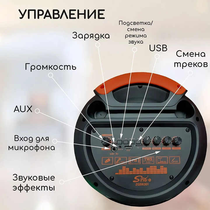 Alpha ZQS8301 ZQS8302 ZQS 8301 8302, altavoz portátil inalámbrico Bluetooth de 15 a con ...