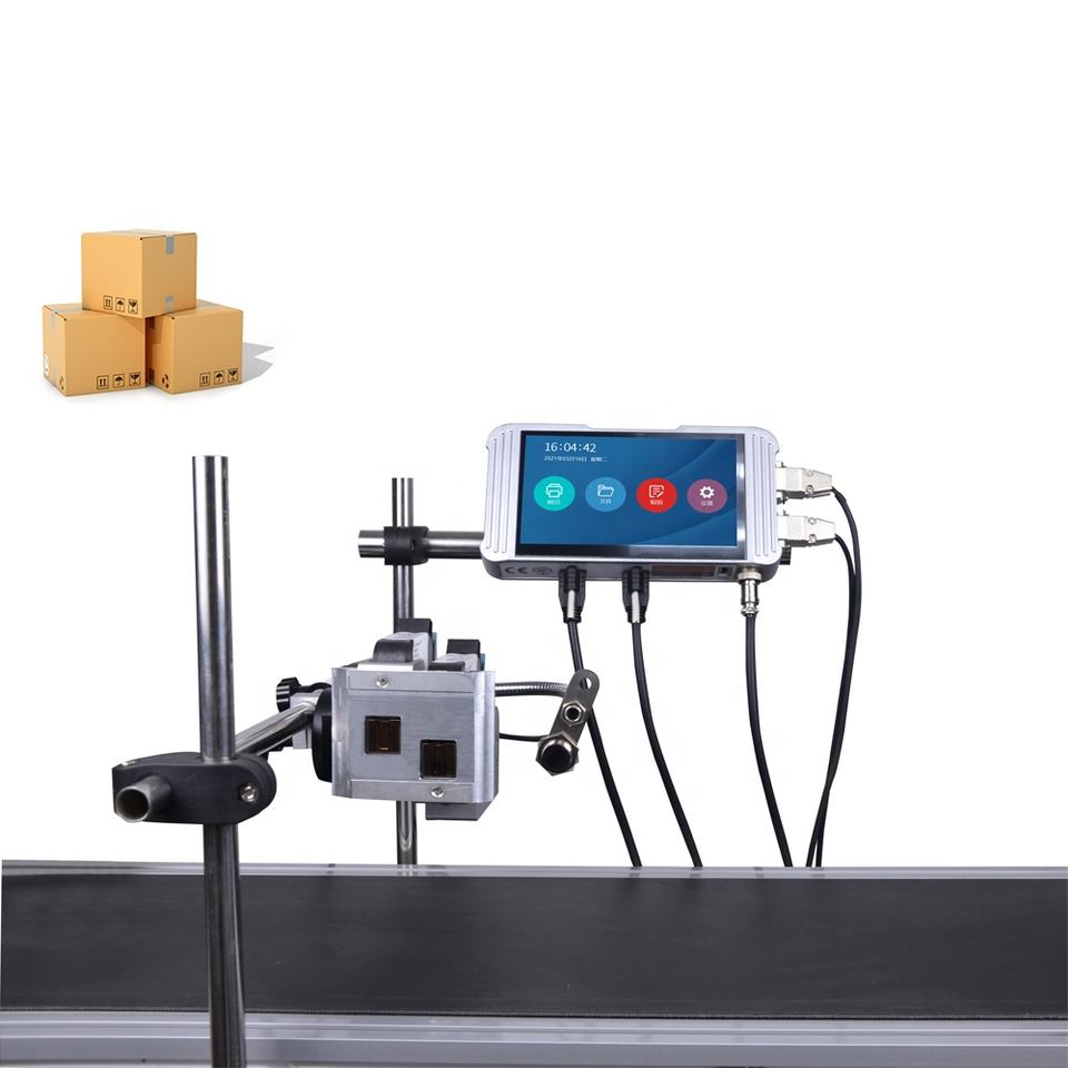 100mm QR Code Fast Dry Inkjet Printer 600dpi Automatic Online Coding ...