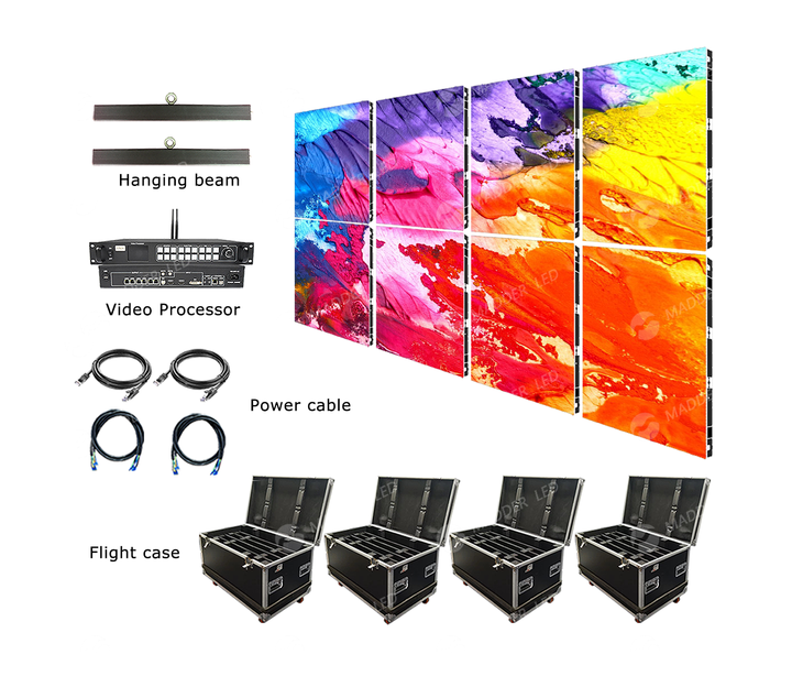 LED HD 4K Full Color Display Mosaic Screen Indoor Advertising Small Led ...