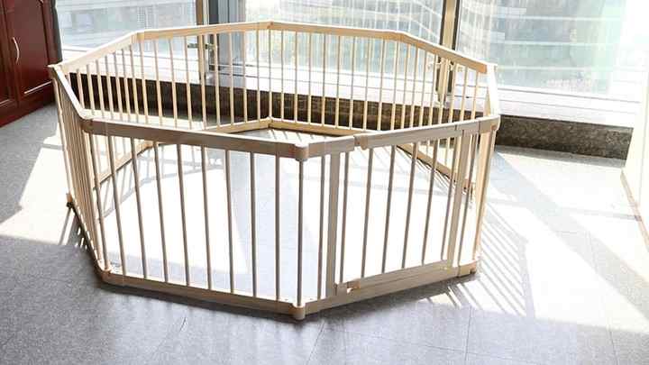 Modern Design Wooden Baby Playpen with Toys Safety Baby Gate Expandable ...