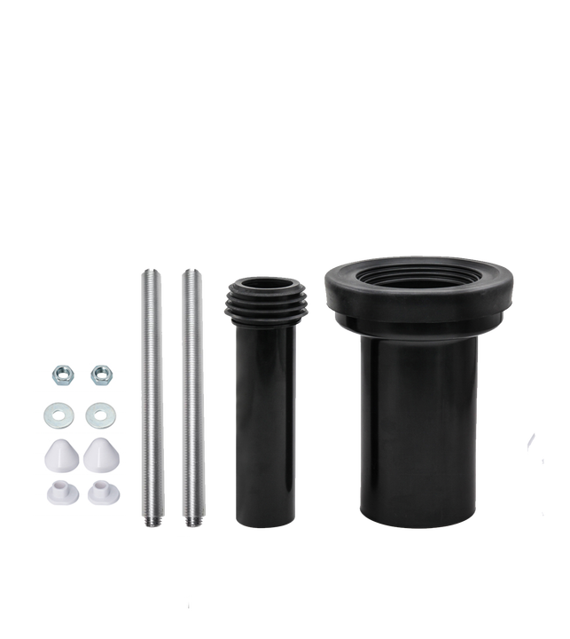 Concealed Cistern Connect Pipe Set 180mm PP Plastic Outlet & Inlet ...