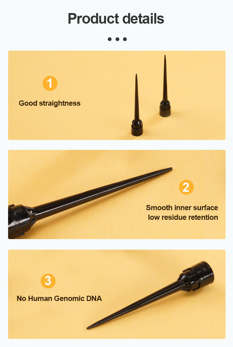 Filtered and non-filtered 50ul/200ul/300ul/1000ul robotic black ...