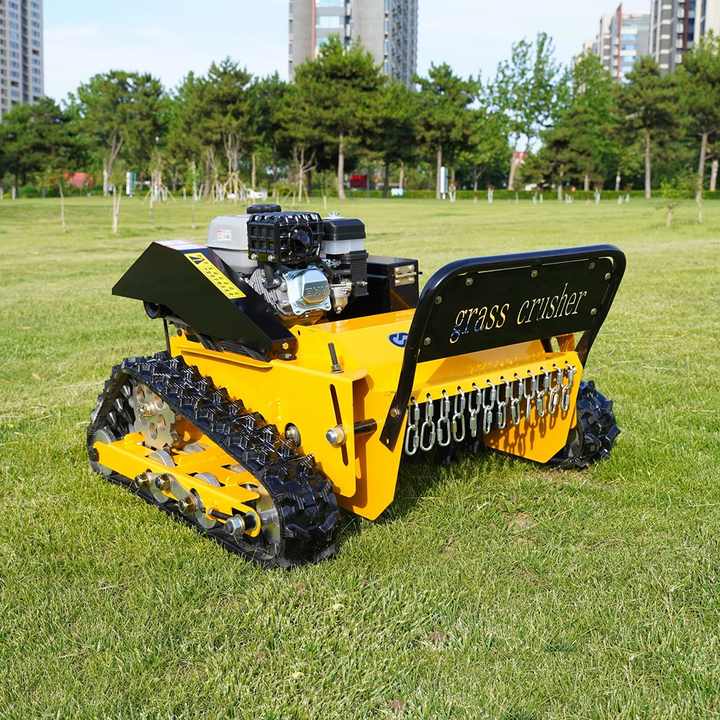 New System Automatic Grass Cutter Remote Control Tracked Lawn Mower CE EPA