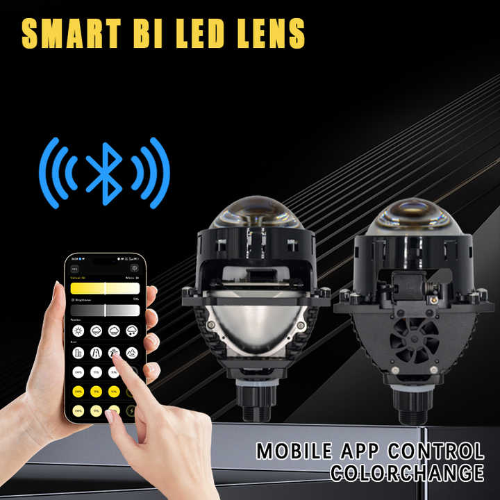 G-View New Smart APP Control 3 Inch Projector Retrofit Kits LED ...