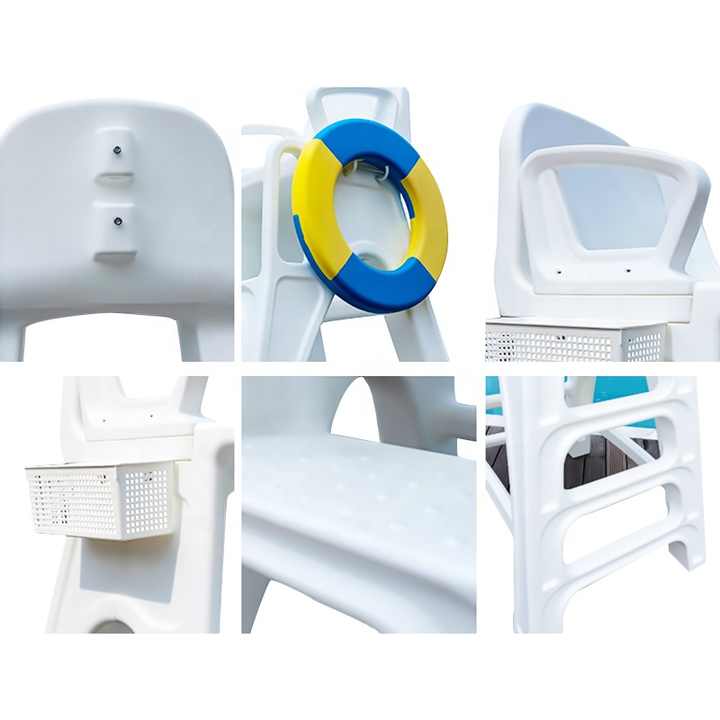 Durable Plastic Lifeguard Chairs for Swimming Pool Safety