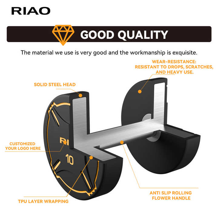 OKPRO Factory Durable Urethane Dumbbel Commercial Dumbbells Pu ...