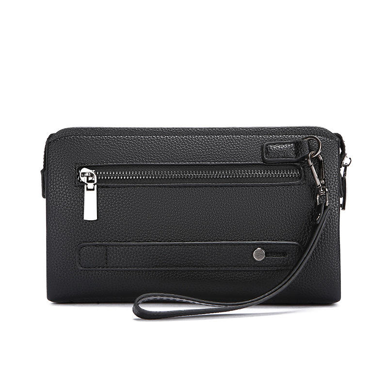 Secure and Stylish: Men's Clutch Bag with Fingerprint Lock