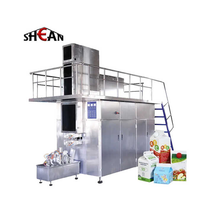Automatic Fruit Juice Milk Carton Filling Machine - 2400 BPH