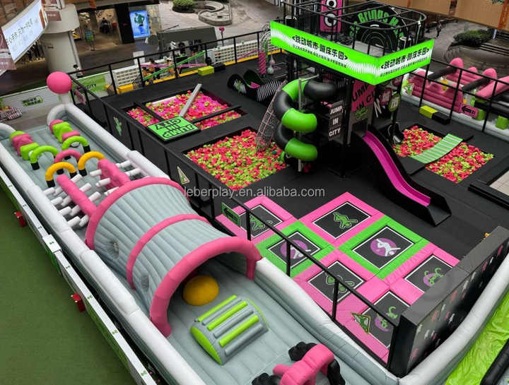 Indoor Playground Soft Play Area for Kids Trampoline Park Jumping ...
