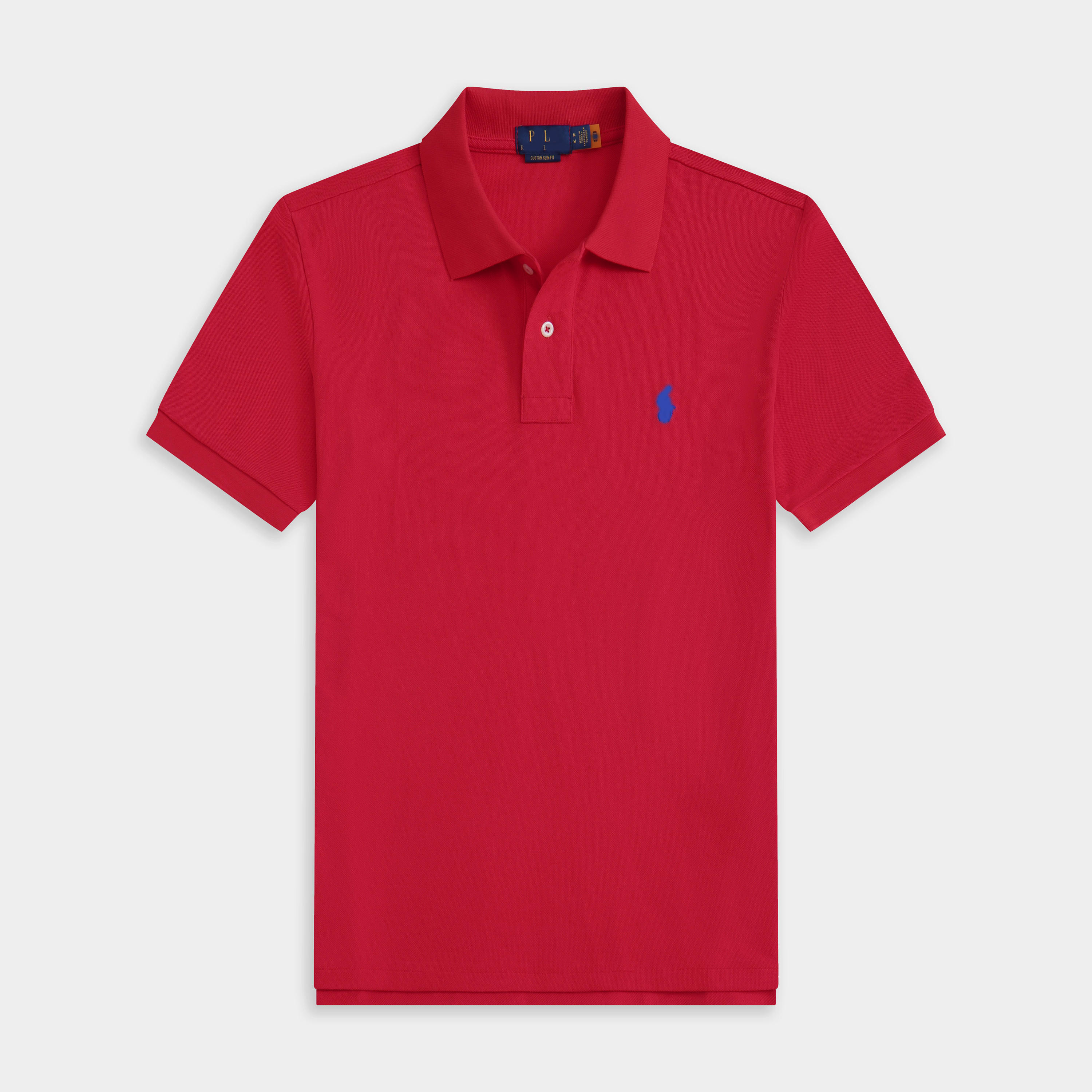 Solid Color Embroidered LOGO Casual Polo Shirt Wholesale Men's Cotton ...