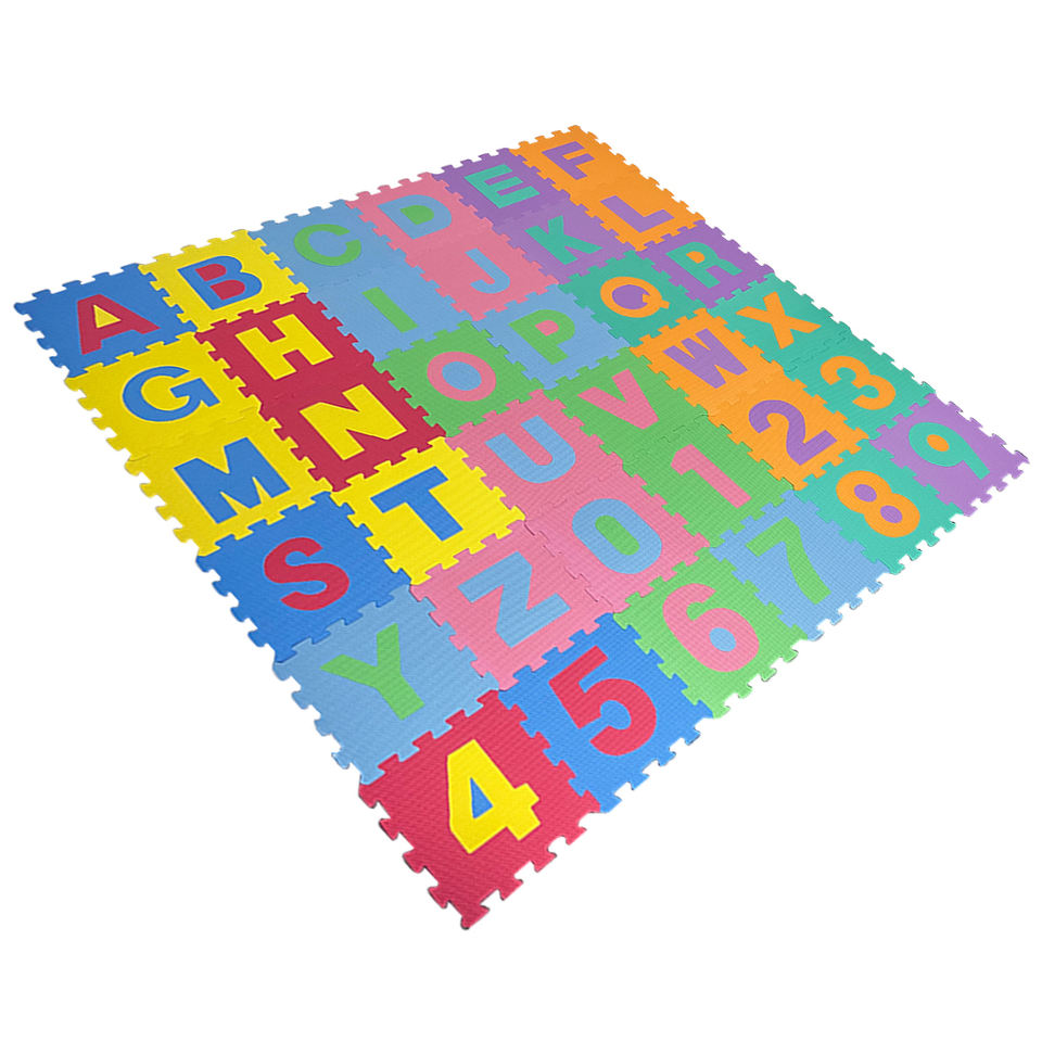 Kids Foam Puzzle Play 16 Pieces EVA Foam Puzzle for Floor Mat with ...