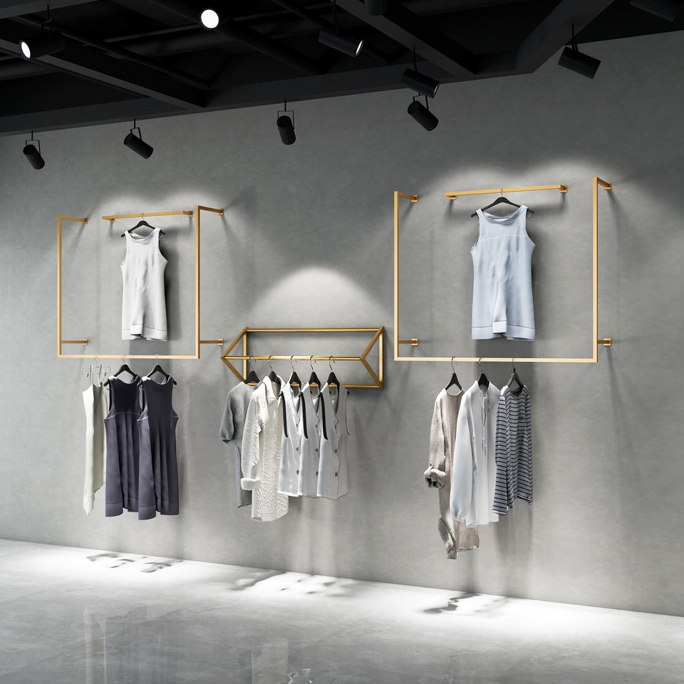 Metal Clothing Shop Furniture Boutique Garment Shop Fixture Retail ...