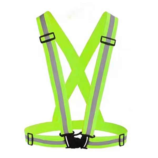 Adjustable Lightweight High Visibility Green Elastic Reflective Safety ...