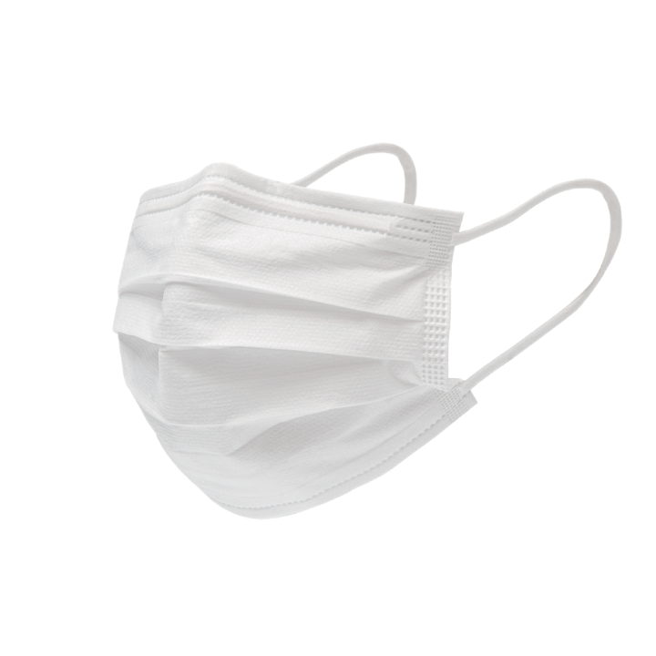 White 3-Layer Family Face Mask Set 4 Sizes Stretchable Ear Loops High ...