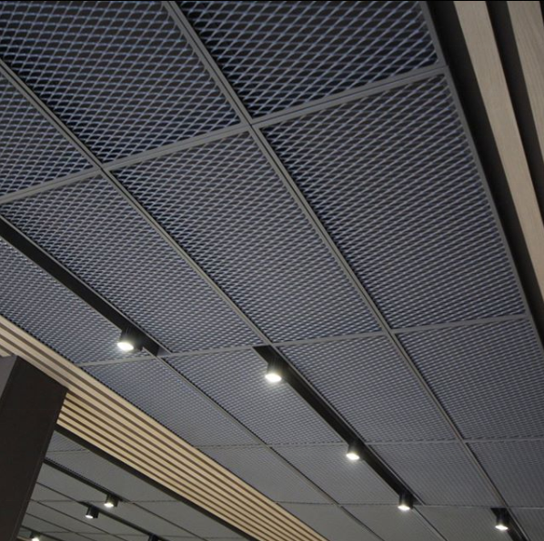 PVC Coated Expanded Wire Mesh Ceiling Panels - Durable & Stylish