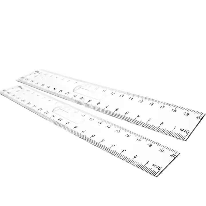 African School Student Ruler with Handle 12 Inch 20cm Clear Straight ...